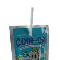 China Aluminum Foil Fruit Drink Perforated Pouch Stand Up Pouch With Straw for sale