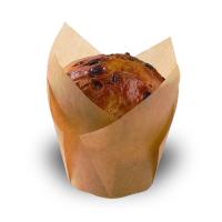 China Greaseproof Paper Baking Cups Food Grade Bakery Packaging Heat Resistant Tulip Cupcake Liners for sale