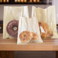 China 7.1*7.5 Inches Bakery Paper Bags Eco Friendly Toast Paper Bag With Window for sale