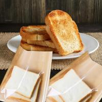 China 7.1*7.5 Inches Bakery Paper Bags Eco Friendly Toast Paper Bag With Window for sale
