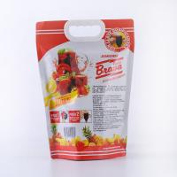 China FDA Certified 3L Boxed Fruit Wine Pouch Wine Packaging With Handle for sale