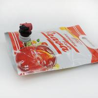 China FDA Certified 3L Boxed Fruit Wine Pouch Wine Packaging With Handle for sale