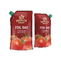 China Hot Filling Foil Tomato Ketchup Packaging Customized Heat Resistant Squeeze Pouch Bag for sale