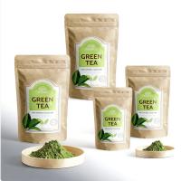 China 100g Custom Tea Pouches Professional Portable Eco Friendly Tea Bag Packaging With Zipper for sale