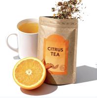 China Self Standing Custom Tea Bag Packaging Environmentally Friendly Resealable Design for sale