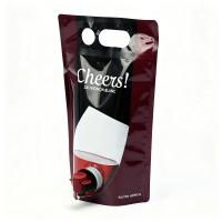 China Disposable Stand Up Pouch Packaging PET Plastic For Liquid Juice Wine Coffee for sale