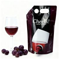 China Disposable Stand Up Pouch Packaging PET Plastic For Liquid Juice Wine Coffee for sale