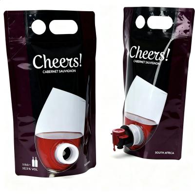 China Disposable Stand Up Pouch Packaging PET Plastic For Liquid Juice Wine Coffee for sale