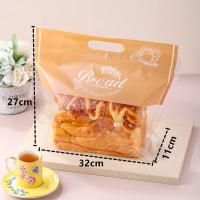 China Transparent Custom Bakery Packaging Bag Plastic Portable For Homemade Bread for sale