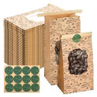 China Durable Bread Packaging Paper Bags Bakery Product Packaging Tear Resistant With Ties for sale