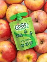 China 90g Apple Puree Baby Food Spout Bag With Anti-Swallowing Lid for sale