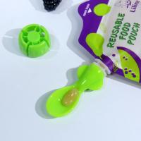 China 90g Apple Puree Baby Food Spout Bag With Anti-Swallowing Lid for sale
