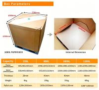 China Food Grade Cardboard IBC Tank | 1000L Collapsible Liquid Container for sale