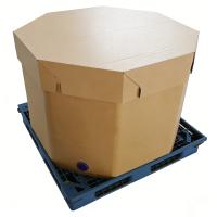 China Food Grade Cardboard IBC Tank | 1000L Collapsible Liquid Container for sale