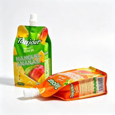China 100ml Special Shape Juice Spout Pouch Eco Friendly Drink Pouch Packaging for sale