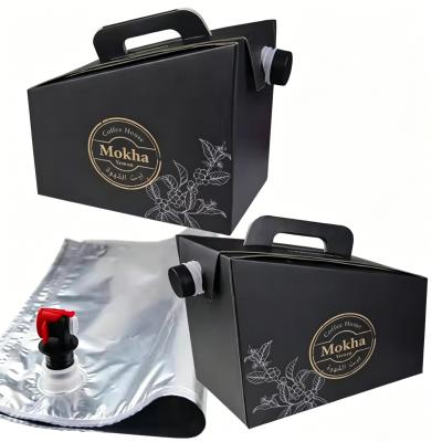 China Custom Printed Coffee Carrier Box Cardboard Coffee Carrier Food Grade With Aluminum Foil for sale