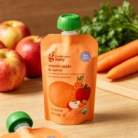 China Impact Resistant Stand Up Food Packaging Retort Spout Pouch For Baby for sale