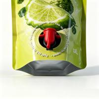 China 1.5L Premium Makrut Lime Juice Pouch with Tap - Reusable Stand-Up Juice Bag with Handle for Liquid Storage for sale