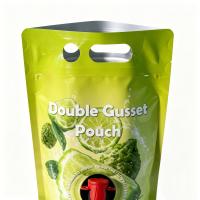 China 1.5L Premium Makrut Lime Juice Pouch with Tap - Reusable Stand-Up Juice Bag with Handle for Liquid Storage for sale