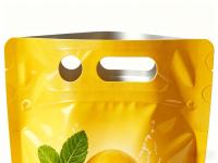China 1.5L Double Gusset Stand-Up Juice Bag with Tap - Reusable Spout Pouch for Mango Juice & Beverages for sale