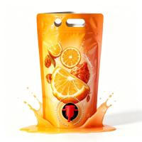 China Reusable Spout Juice Bag with Handle & Tap - Reusable Spout Pouch for Blueberry Juice & Beverages for sale