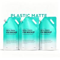 China Reusable 250ml Spout Refill Pouch with Handle -Premade Spout Bag for Beverage Refill Packaging for sale