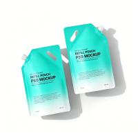 China Reusable 250ml Spout Refill Pouch with Handle -Premade Spout Bag for Beverage Refill Packaging for sale