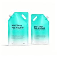 China Reusable 250ml Spout Refill Pouch with Handle -Premade Spout Bag for Beverage Refill Packaging for sale