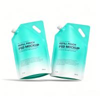 China Reusable 250ml Spout Refill Pouch with Handle -Premade Spout Bag for Beverage Refill Packaging for sale
