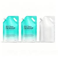 China Reusable 250ml Spout Refill Pouch with Handle -Premade Spout Bag for Beverage Refill Packaging for sale