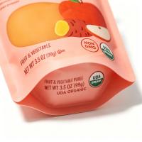 China 3.5oz Organic Baby Food Spout Pouch for 6+ Months - BPA-Free Apple & Sweet Potato Squeeze Bag for sale