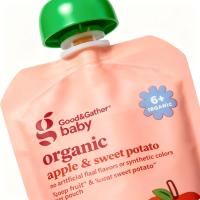 China 3.5oz Organic Baby Food Spout Pouch for 6+ Months - BPA-Free Apple & Sweet Potato Squeeze Bag for sale