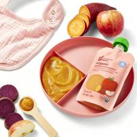 China 3.5oz Organic Baby Food Spout Pouch for 6+ Months - BPA-Free Apple & Sweet Potato Squeeze Bag for sale