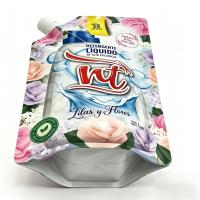 China 1L High-Efficiency Liquid Laundry Detergent Spout Pouch - Leak-Proof Stand-Up Refill Bag for 25 Washes for sale