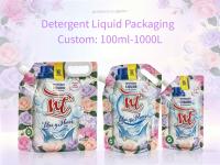 China 1L High-Efficiency Liquid Laundry Detergent Spout Pouch - Leak-Proof Stand-Up Refill Bag for 25 Washes for sale