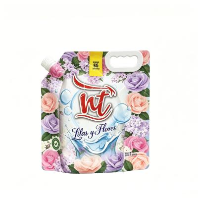 China 1 Gallon Leak-Proof Laundry Liquid Spout Pouch with Handle - Spout Stand-Up Refill Bag for 56 Loads for sale