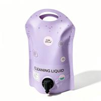 China Large Capacity Cleaning Liquid Stand-Up Pouch with Tap & Handle - Leak-Proof Refill Bag for Household Cleaners for sale
