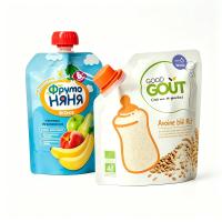 China Organic Baby Cereal Pouch for 6+ Months - Leak-Proof Oat Wheat Rice Spout Bag for sale