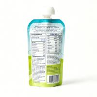 China 110g Apple Puree Spout Pouch with Mushroom Cap - Glossy Baby Food Bag for 6+ Months for sale