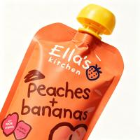 China Custom Logo & Cap Color Baby Food Spout Pouch - Leak-Proof BPA-Free Organic Fruit Puree Stand-Up Bag for sale