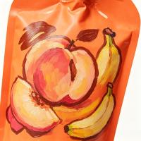 China Custom Logo & Cap Color Baby Food Spout Pouch - Leak-Proof BPA-Free Organic Fruit Puree Stand-Up Bag for sale