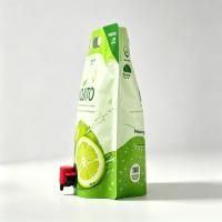 China 2L Mojito Wine Bag with Tap & Handle - Leak-Proof Stand-Up Spout Pouch for Cocktails & Bulk Beverages for sale