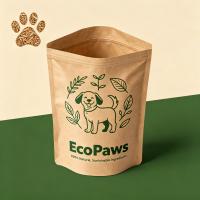 China Plastic-Free Paper Pet Food Bag - 100% Compostable Stand-Up Pouch for Natural Dog Treats & Kibble for sale