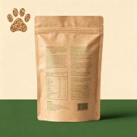 China Plastic-Free Paper Pet Food Bag - 100% Compostable Stand-Up Pouch for Natural Dog Treats & Kibble for sale