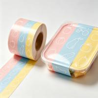 China Custom Printed PET Lidding Film Roll - Clear Food-Grade Film for Salad Containers & Fresh Food Trays for sale