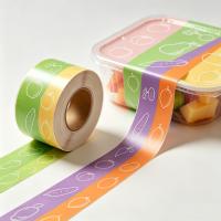 China Custom Printed PET Lidding Film Roll - Clear Food-Grade Film for Salad Containers & Fresh Food Trays for sale