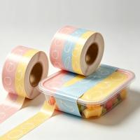 China Custom Printed PET Lidding Film Roll - Clear Food-Grade Film for Salad Containers & Fresh Food Trays for sale