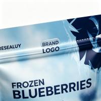 China Custom Printed Freezer-Friendly Stand-Up Pouch - Resealable Bag for Frozen Berries & Fruits for sale