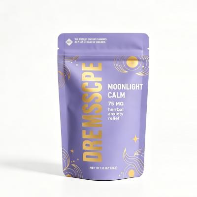 China Custom Printed Matte Stand-Up Pouch with Zipper - High Barrier Flexible Bag for Herbal Supplements & Wellness Products for sale