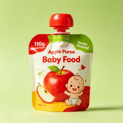 China Custom Printed Baby Food Spout Pouch | Food‑Grade Leak‑Proof Stand‑Up Pouch for Fruit Puree & Infant Snacks for sale